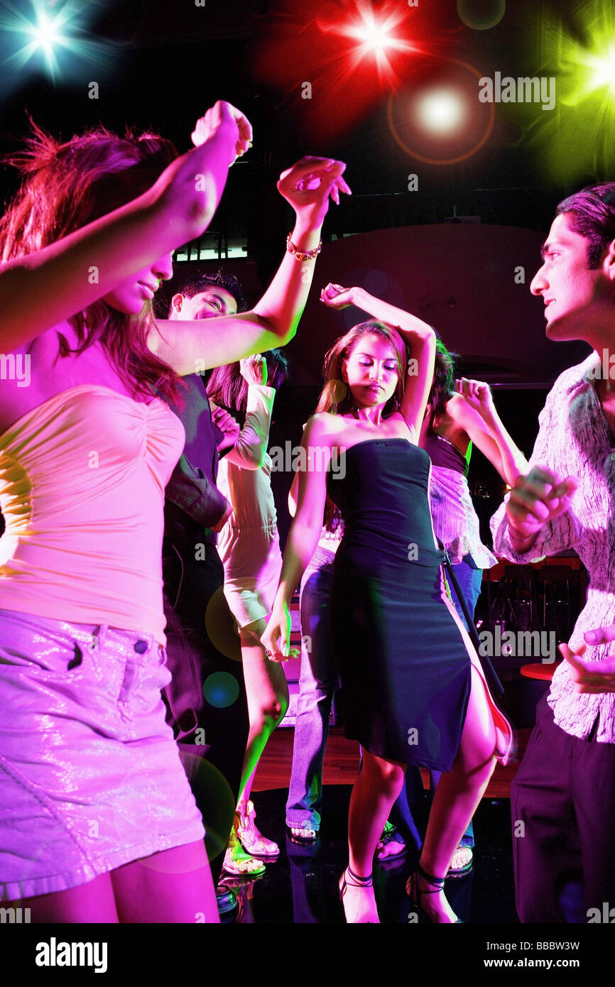 Young adults in club, dancing Stock Photo - Alamy