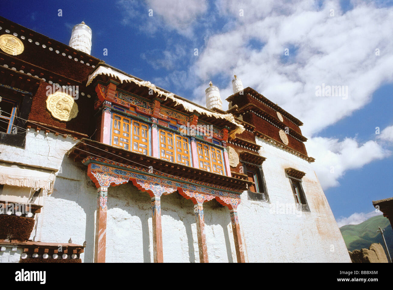 China, Szechuan (Sichuan), Kham region, Tibetan Buddhist Monastery ...