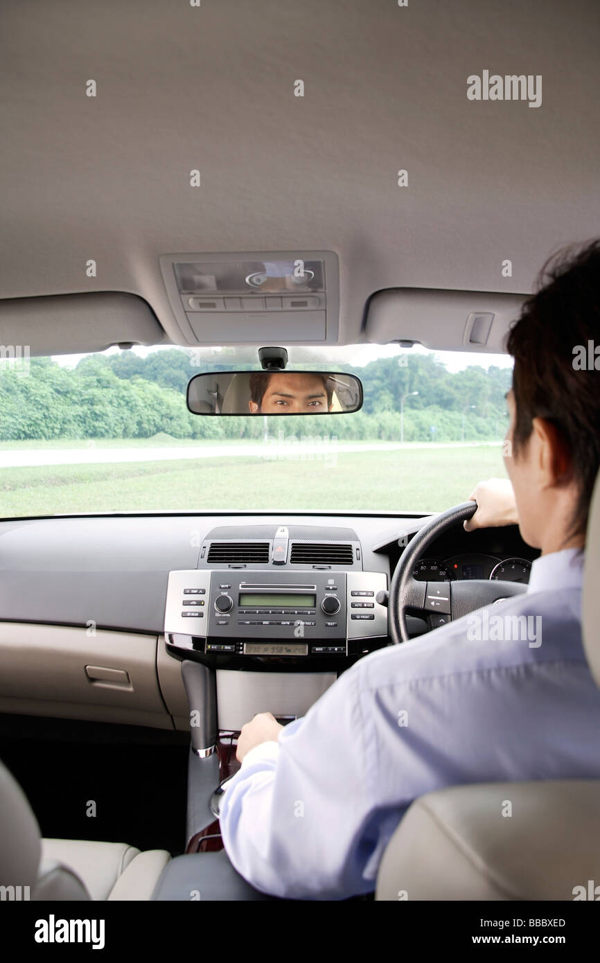 Man driving in car Stock Photo - Alamy