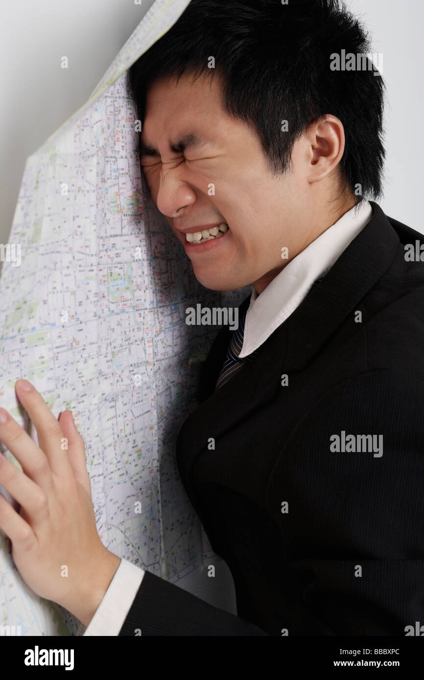 Singapore wall map hi-res stock photography and images - Alamy