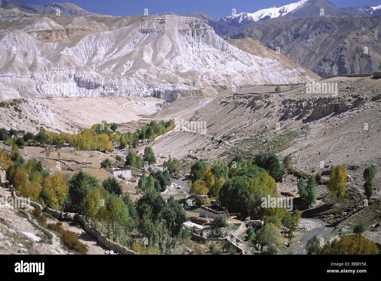 Nepal, Mustang, scenic overview Stock Photo - Alamy