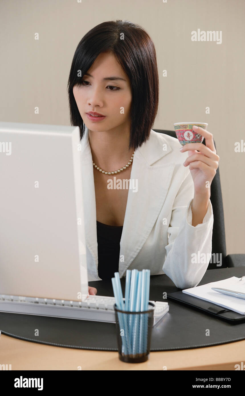 Black woman female women working work works hi-res stock photography ...