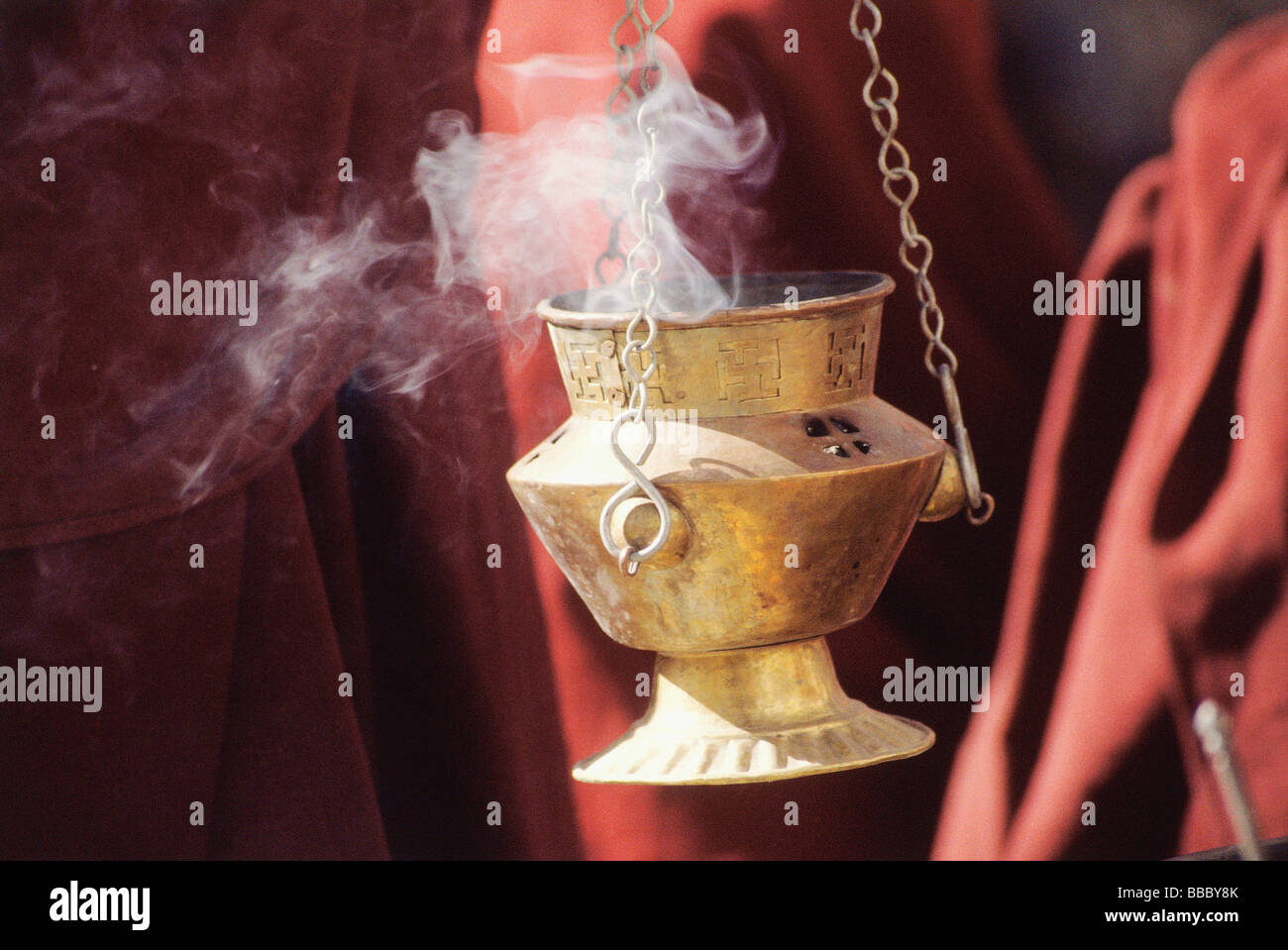Urn smoking with juniper pieces hi-res stock photography and images - Alamy