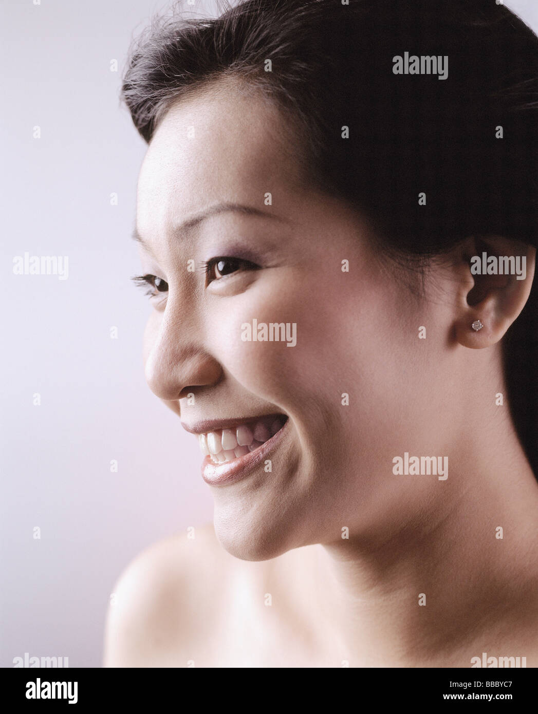 Woman smiling, portrait Stock Photo - Alamy