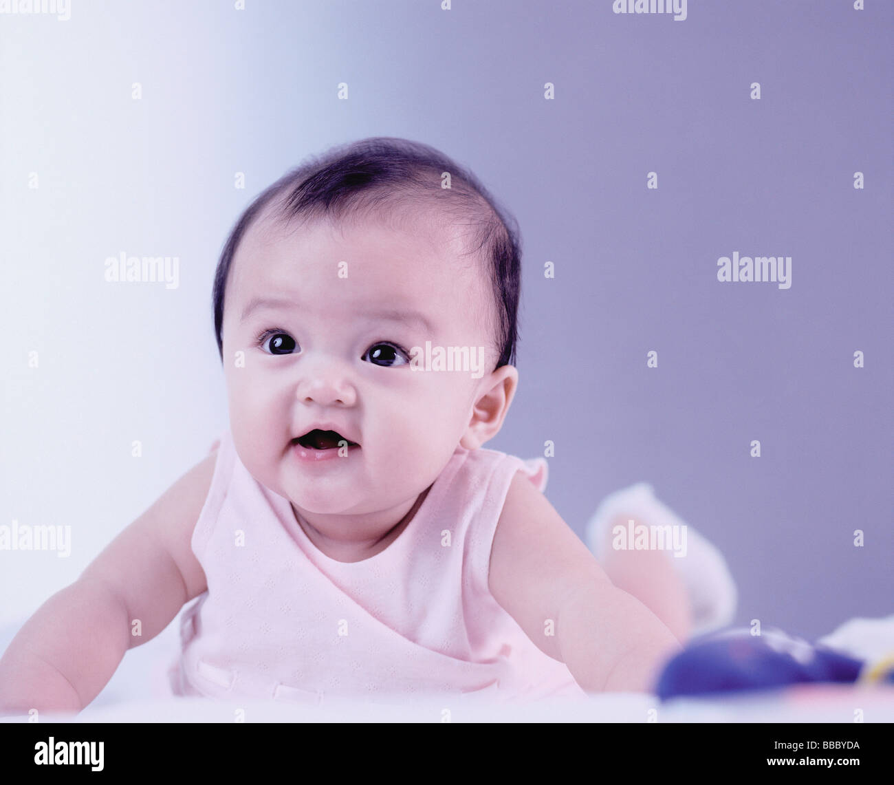 Baby girl, 3 to 6 months Stock Photo - Alamy