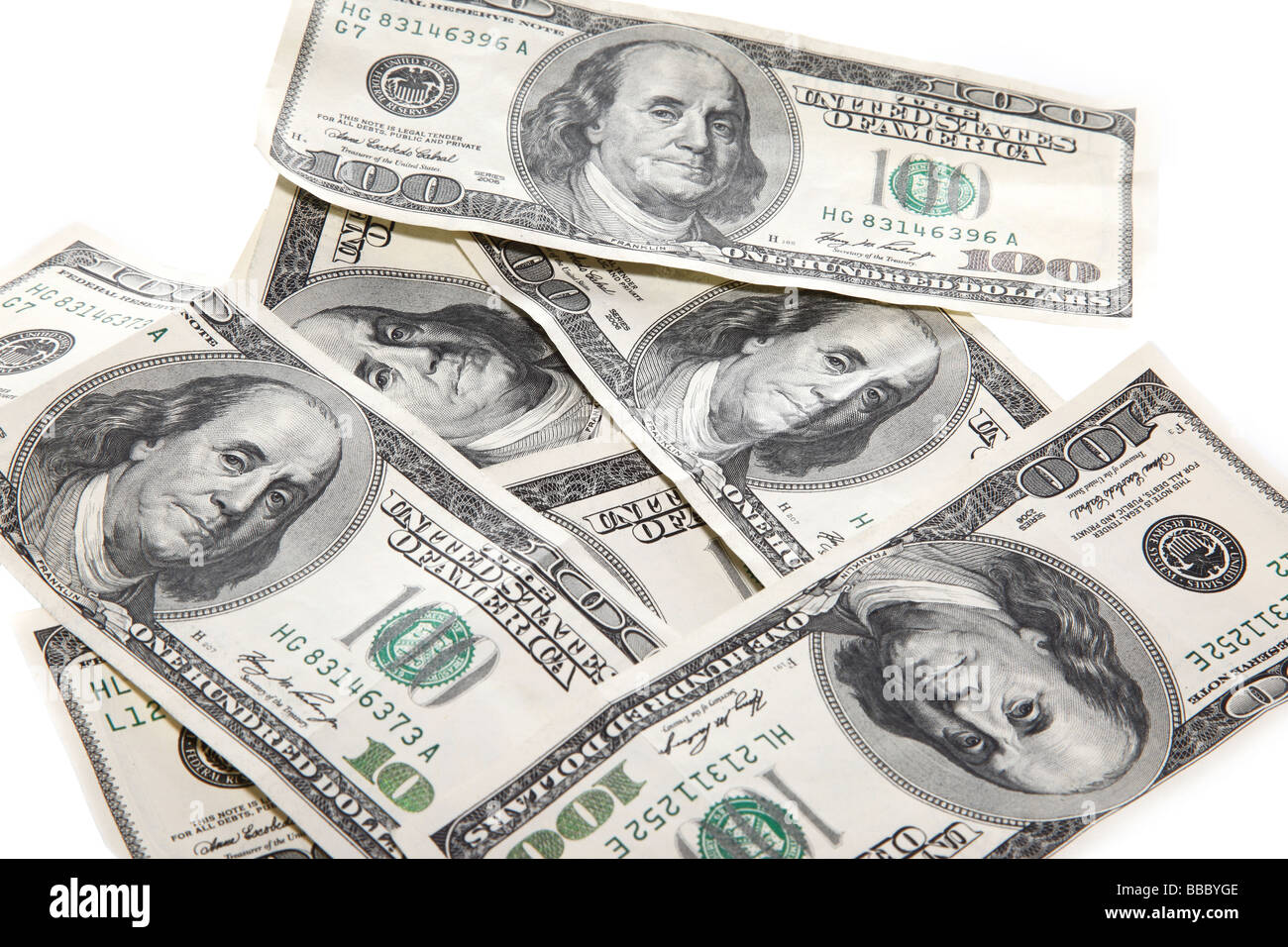 Dollars against white background Stock Photo - Alamy
