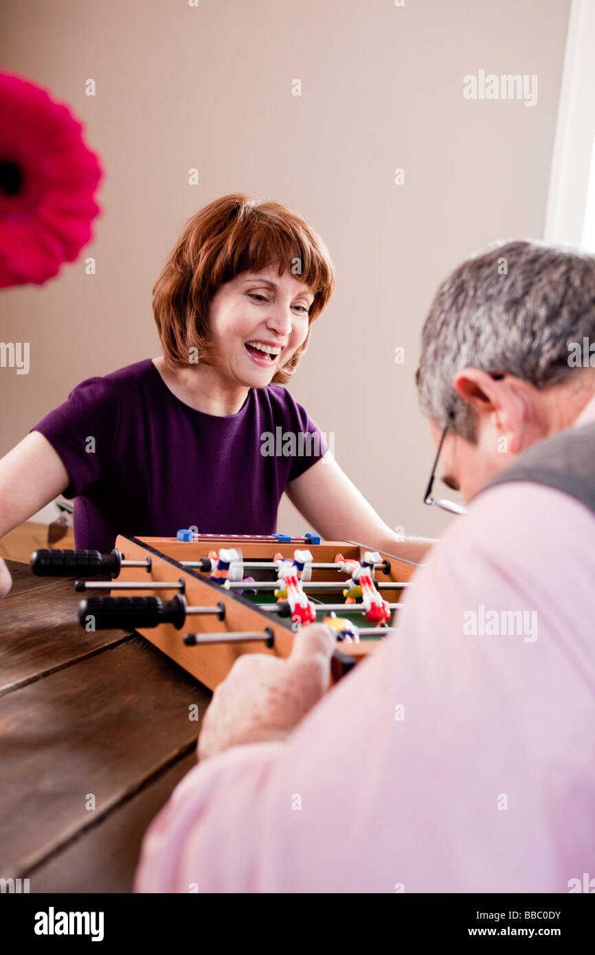 Eldery Couple Playing Table Soccer Game Stock Photo Alamy eldery-couple-playing-table-soccer-game-stock-photo-alamy