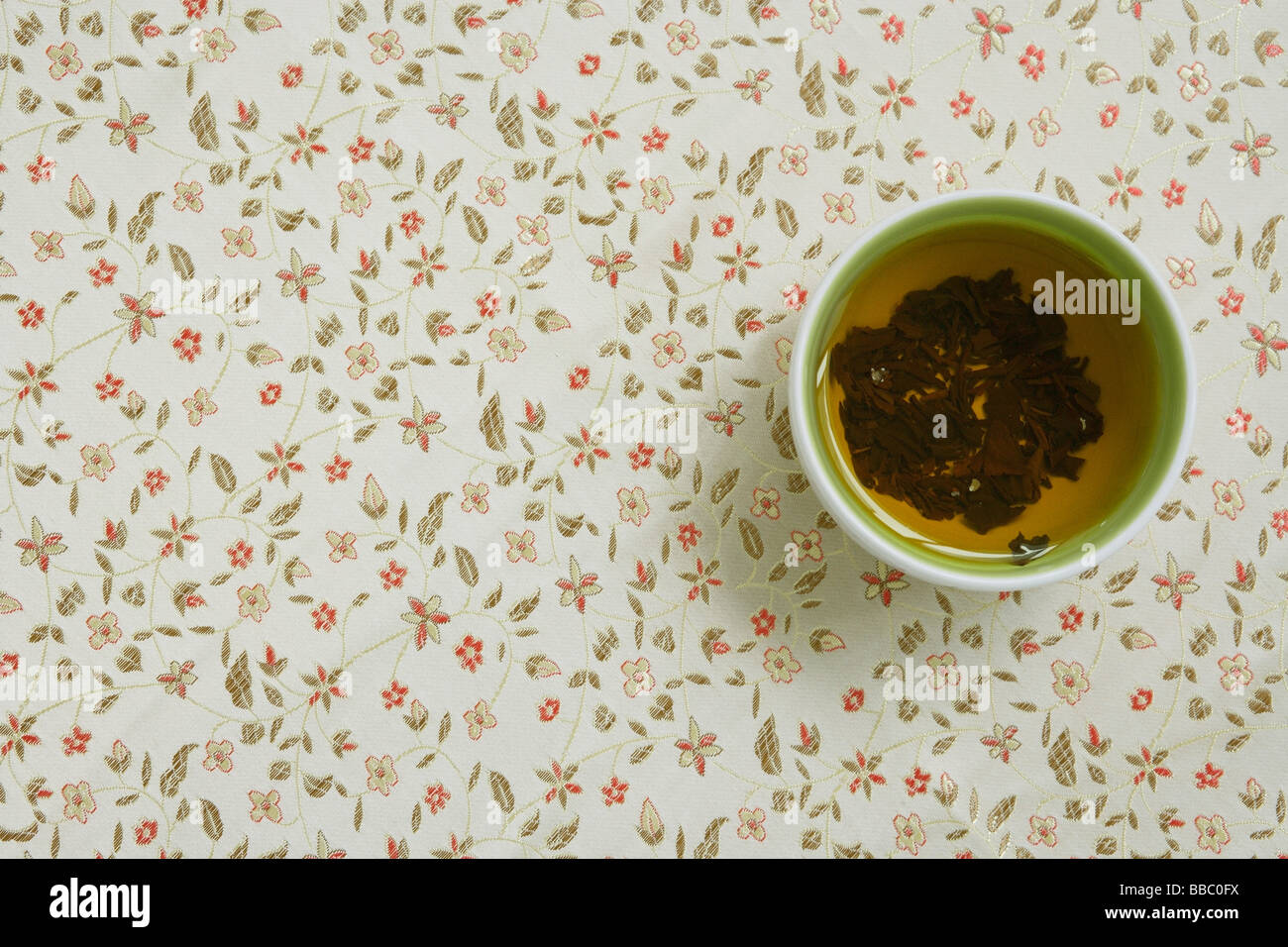 Chinese tea on a patterned surface Stock Photo - Alamy