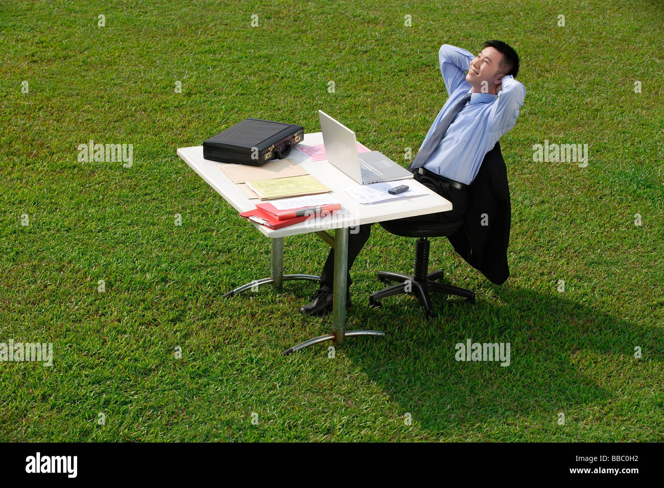 Businessman on break in hi-res stock photography and images - Alamy