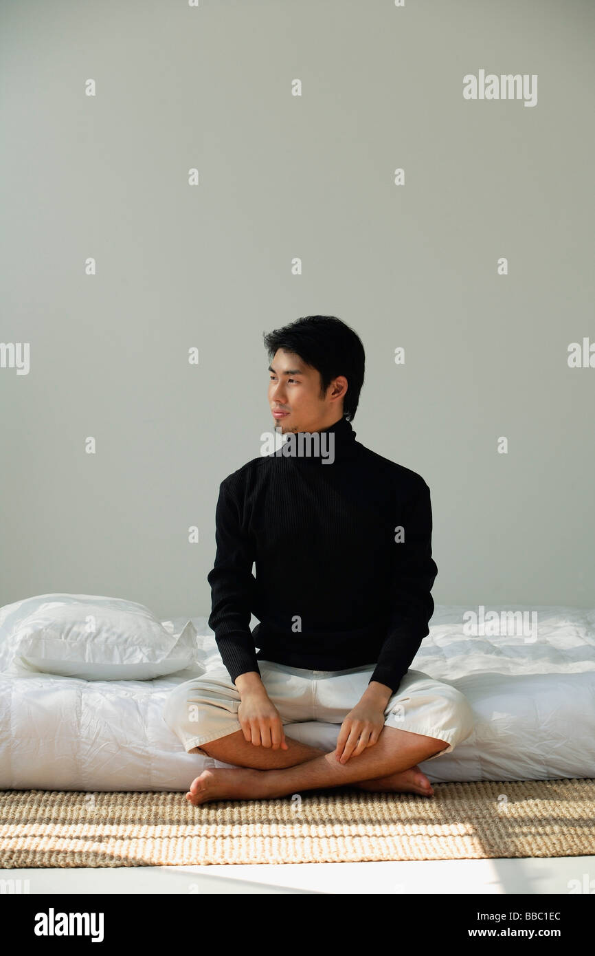 Person Sitting Sideways