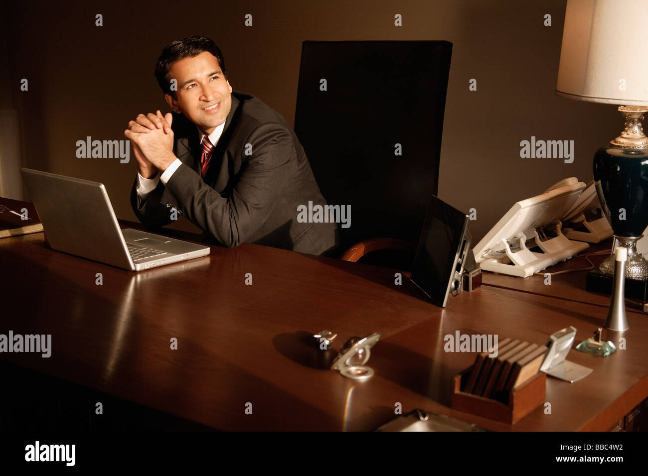 businessman on laptop computer Stock Photo - Alamy