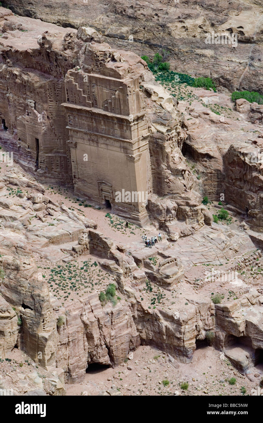 A view of the ancient sandstone city of Petra, Jordan Stock Photo - Alamy