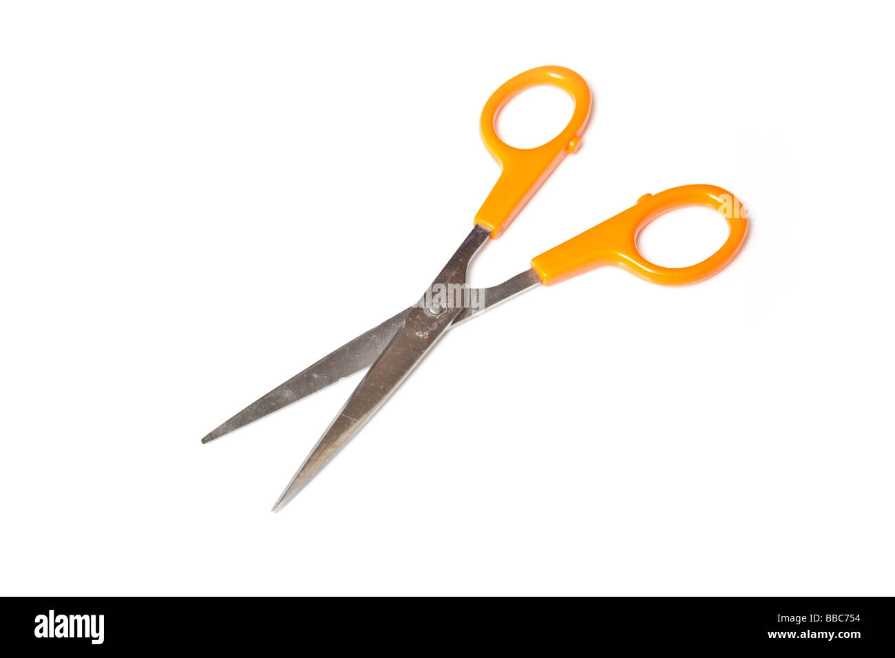 Scissors isolated on a white studio background Stock Photo - Alamy