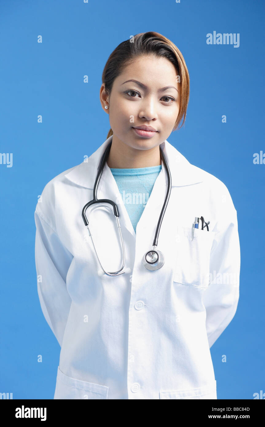 Vertical shot female doctor hi-res stock photography and images - Alamy