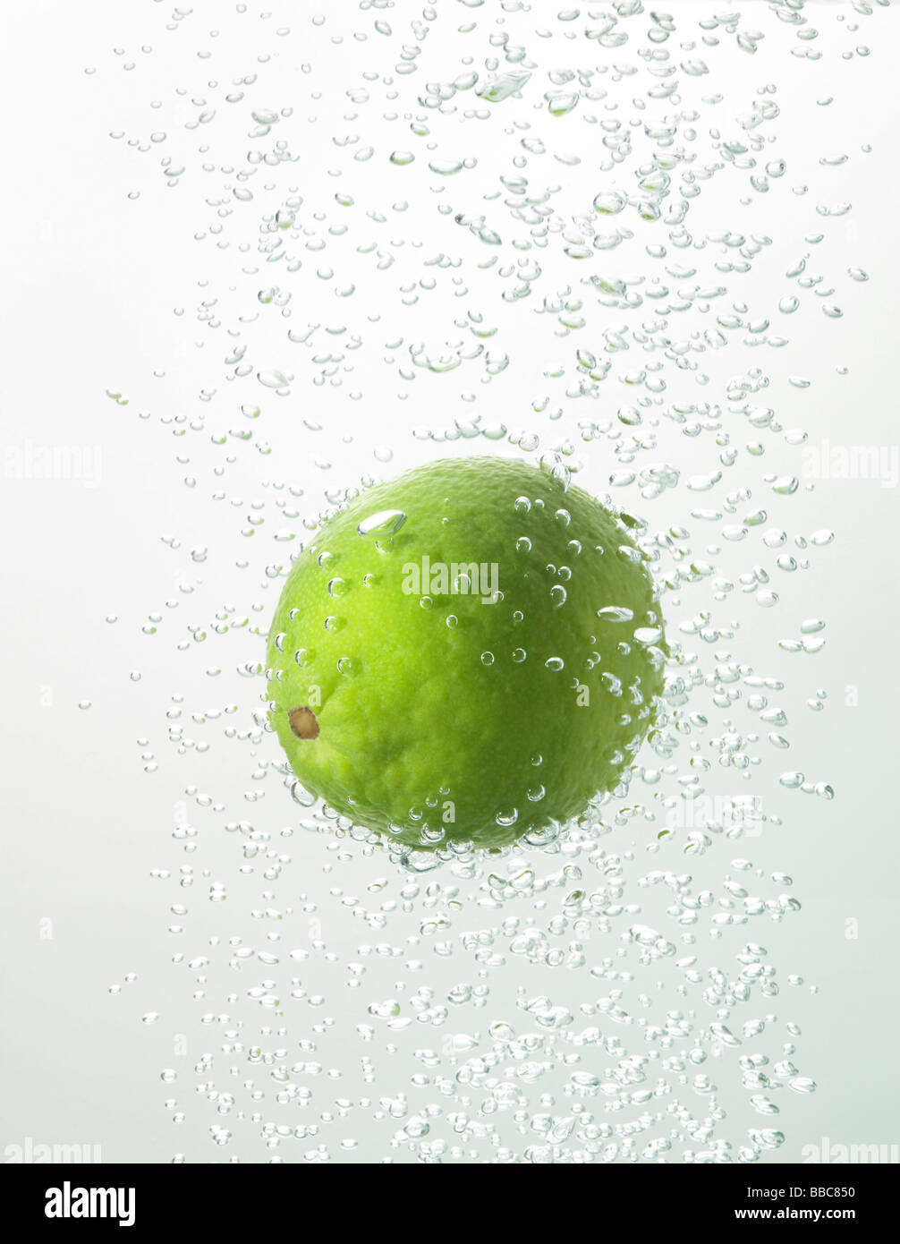 Lime in water bubbles Stock Photo - Alamy