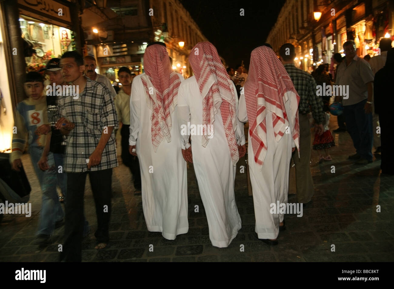 Arab men Sharia Hanania Damascus Syria Stock Photo - Alamy