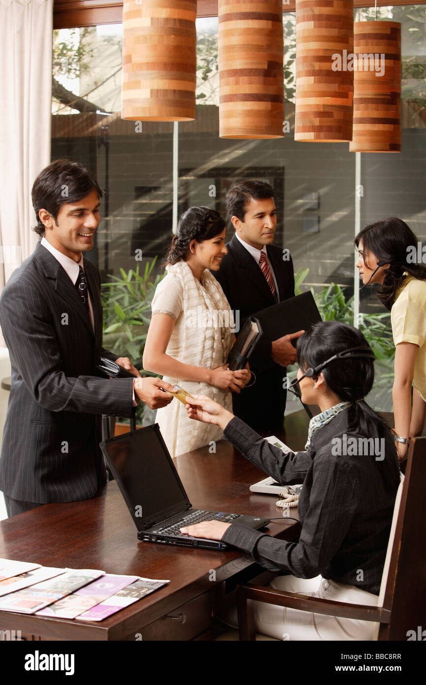 Conference registration desk hi-res stock photography and images - Alamy