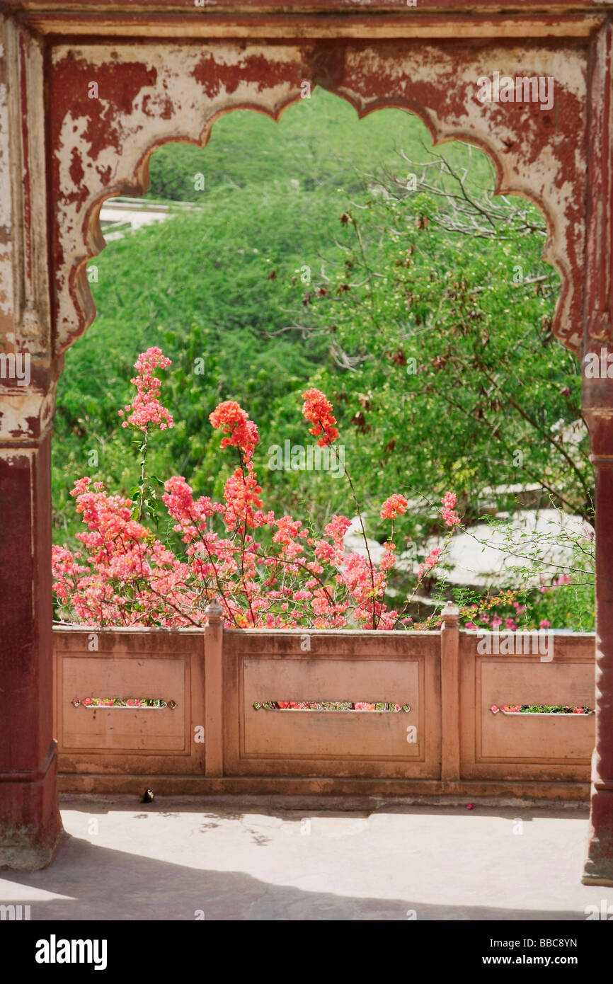 balcony, traditional Indian architecture Stock Photo - Alamy