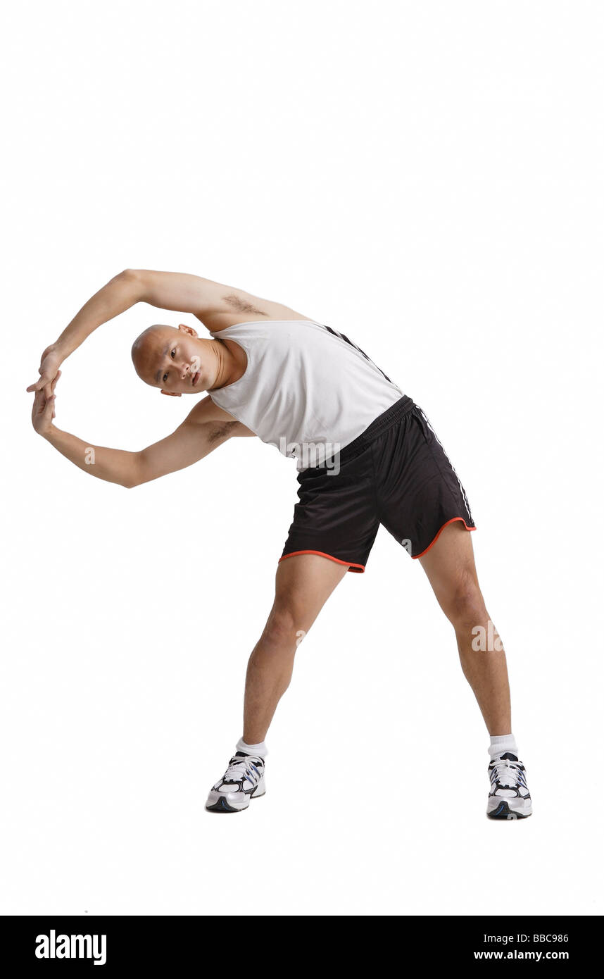 Chinese men doing exercise hi-res stock photography and images - Alamy