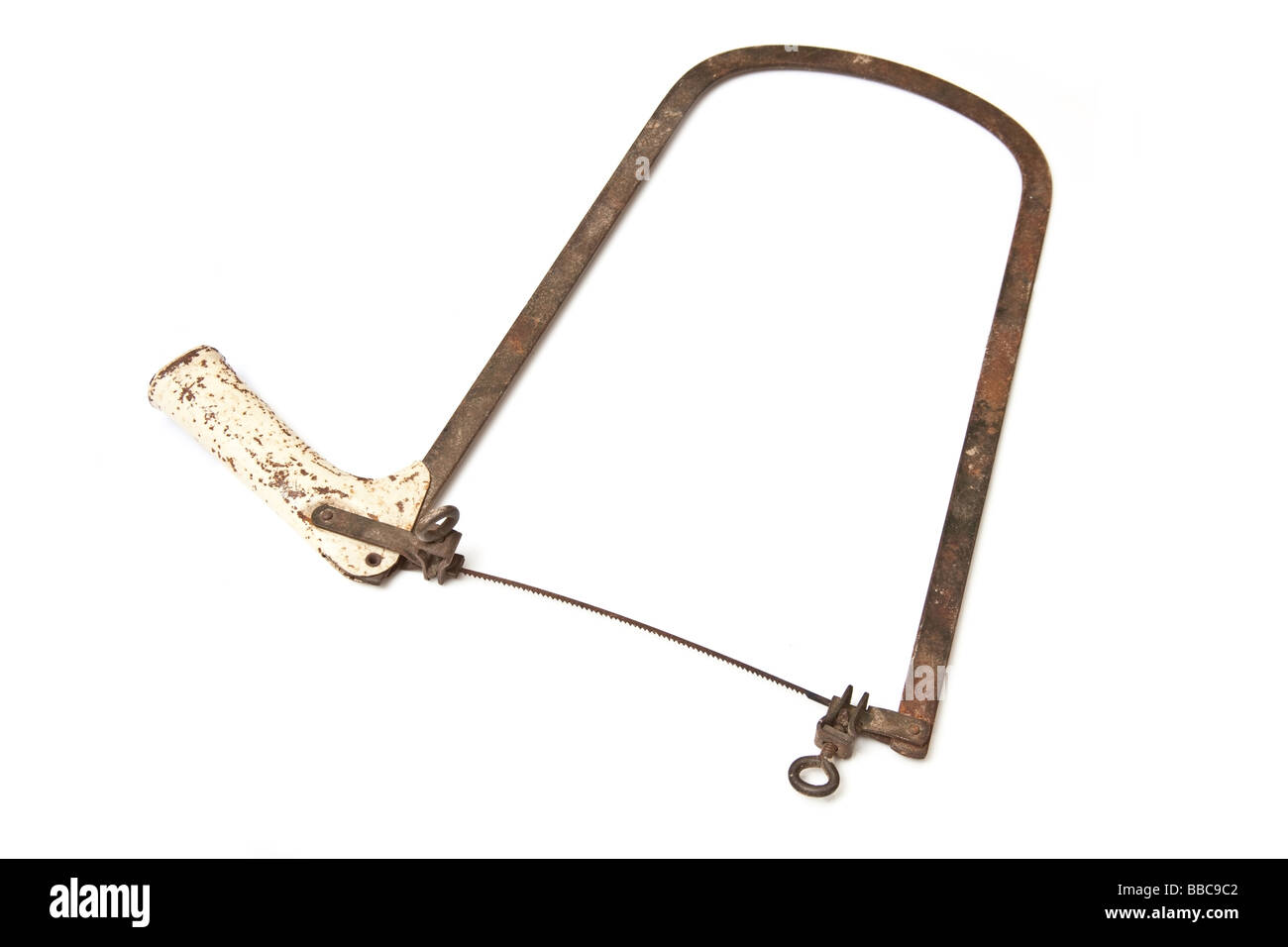 Fret saw isolated on a white studio background Stock Photo - Alamy
