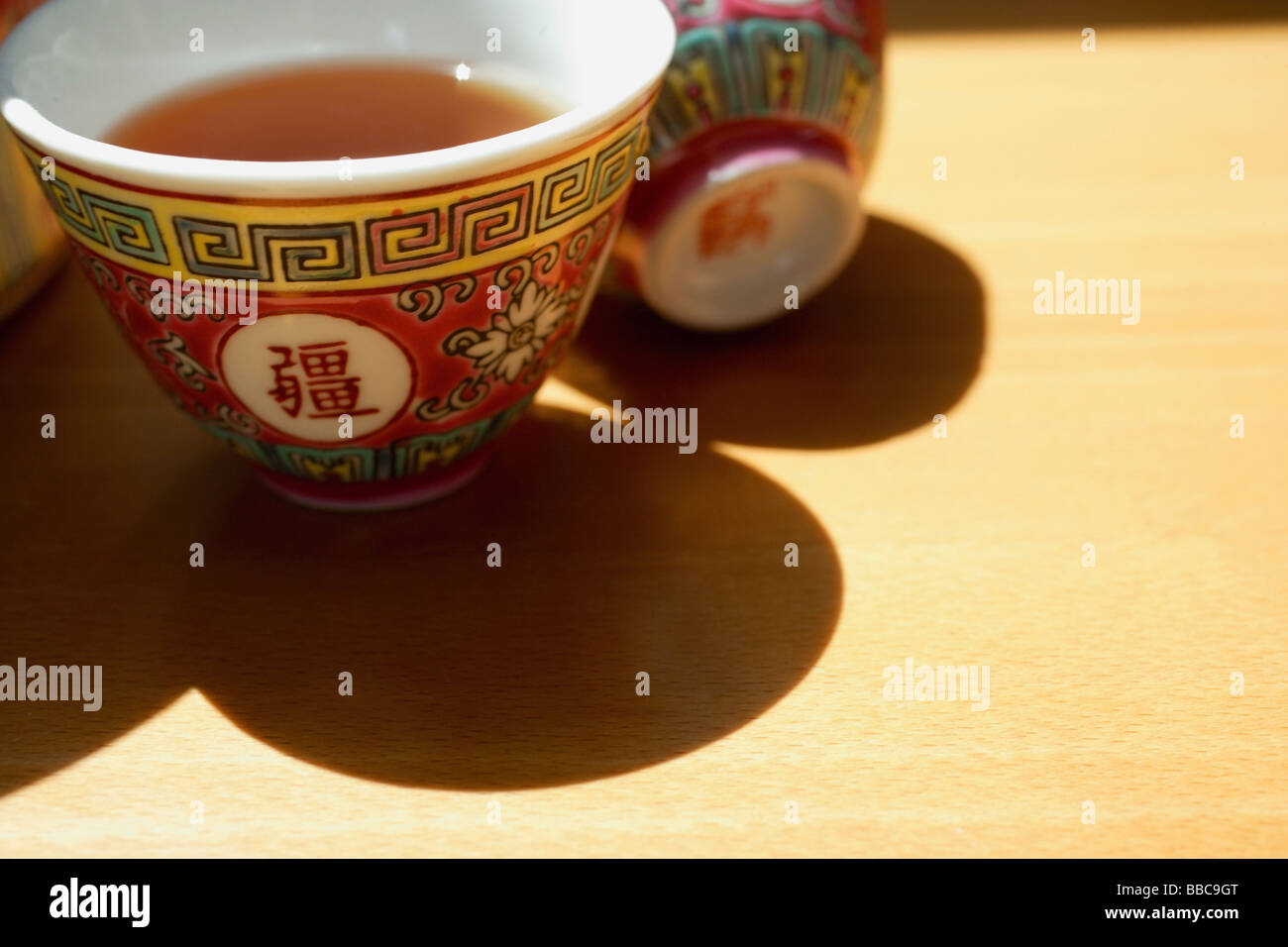 Still life of Chinese teacups Stock Photo - Alamy