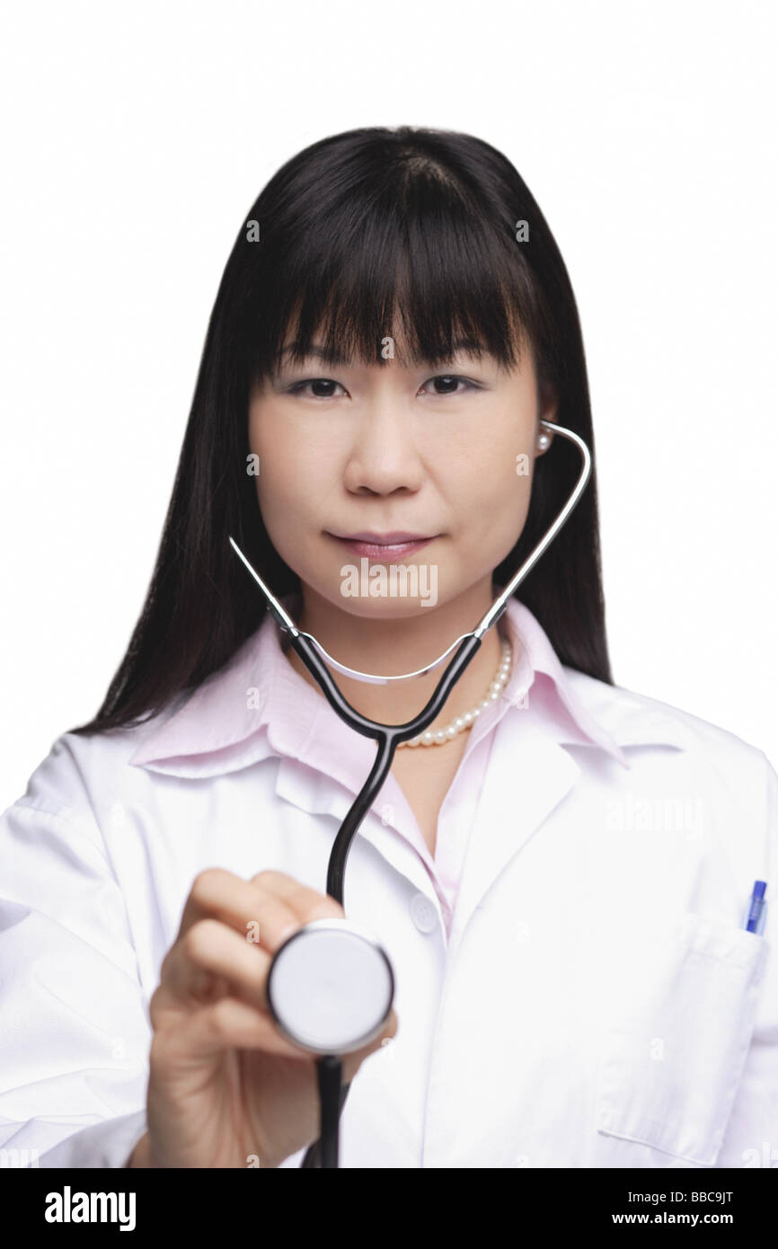 Doctor with stethoscope Stock Photo - Alamy