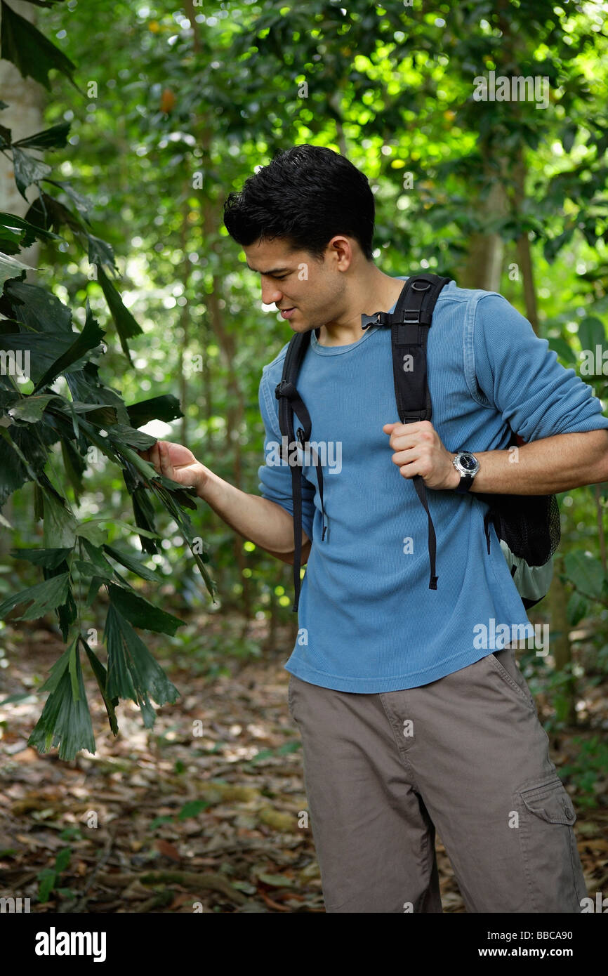 Man on a nature walk Stock Photo - Alamy