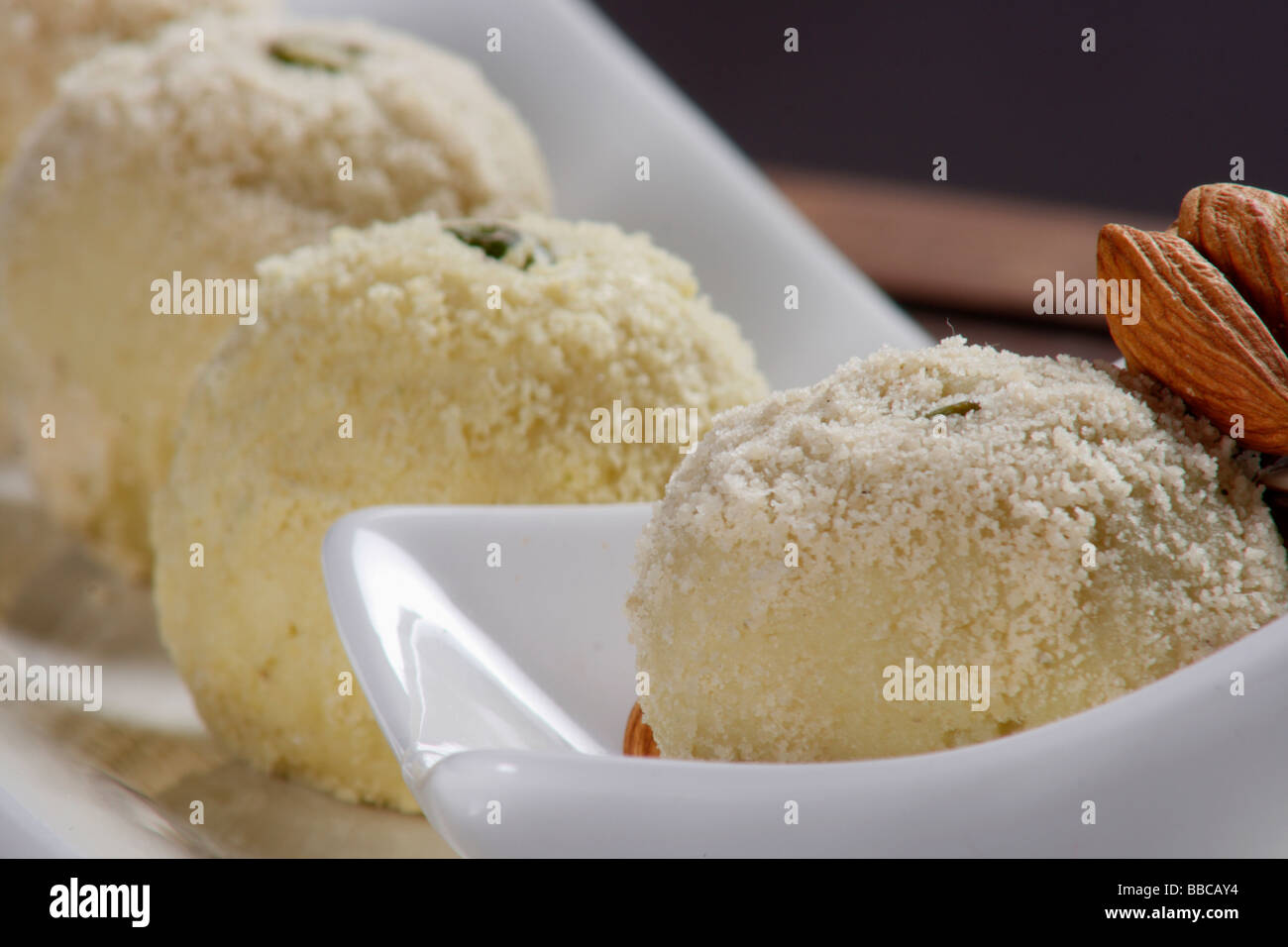 Kheer kadam is a milk-based sweet from Bengal Stock Photo - Alamy