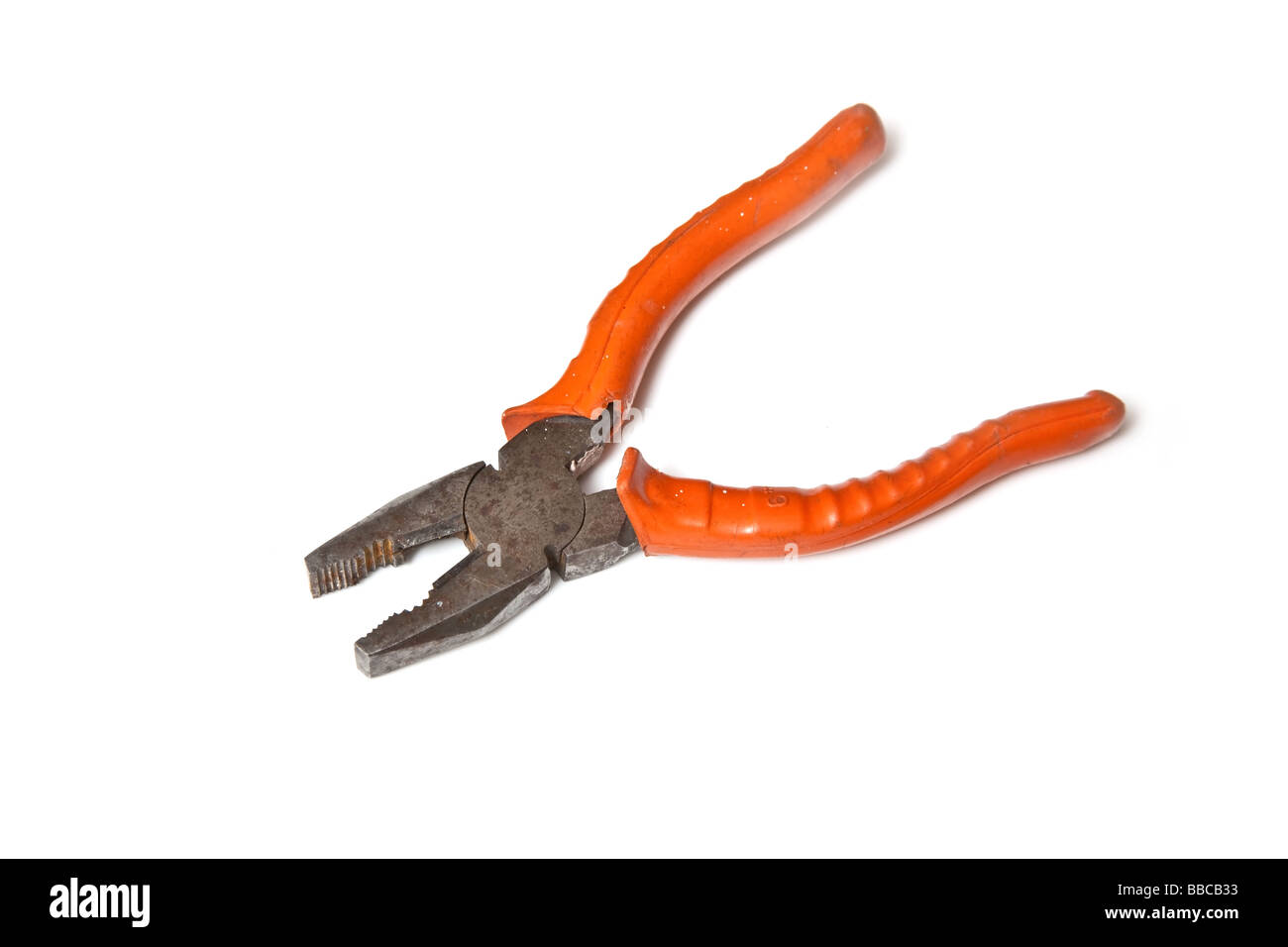 Pliers isolated on a white studio background Stock Photo - Alamy