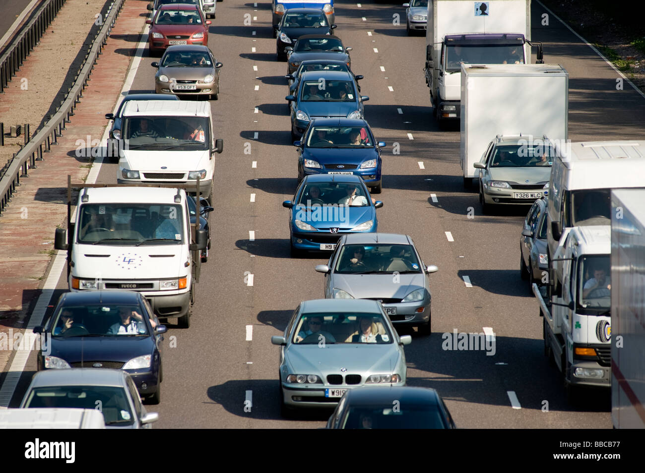 Queue england rush hour hi-res stock photography and images - Alamy