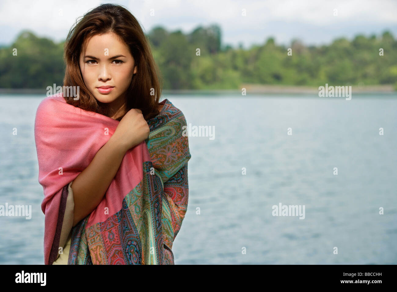 Woman in shawl hi-res stock photography and images - Alamy