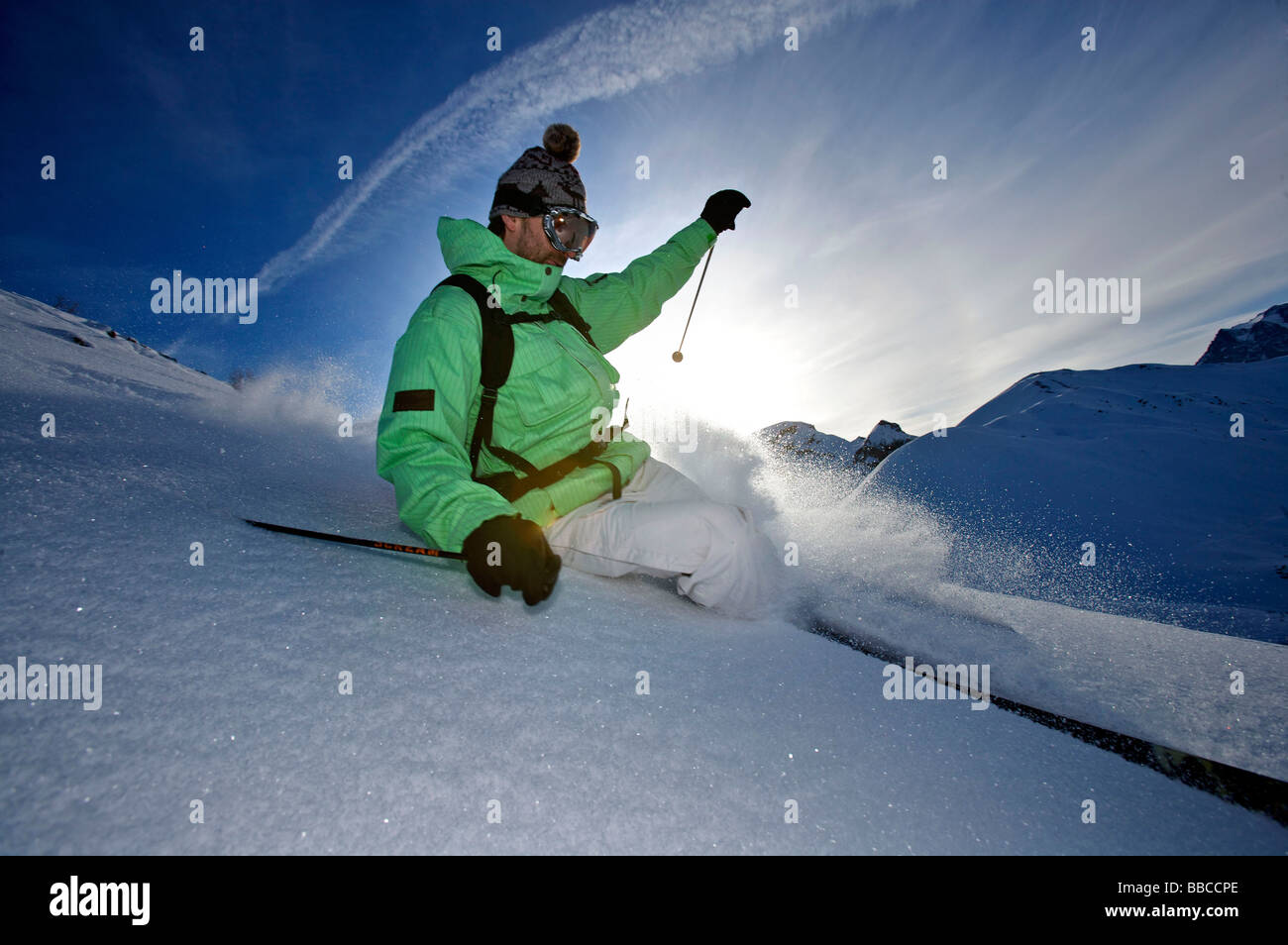 Off piste ski danger hi-res stock photography and images - Alamy
