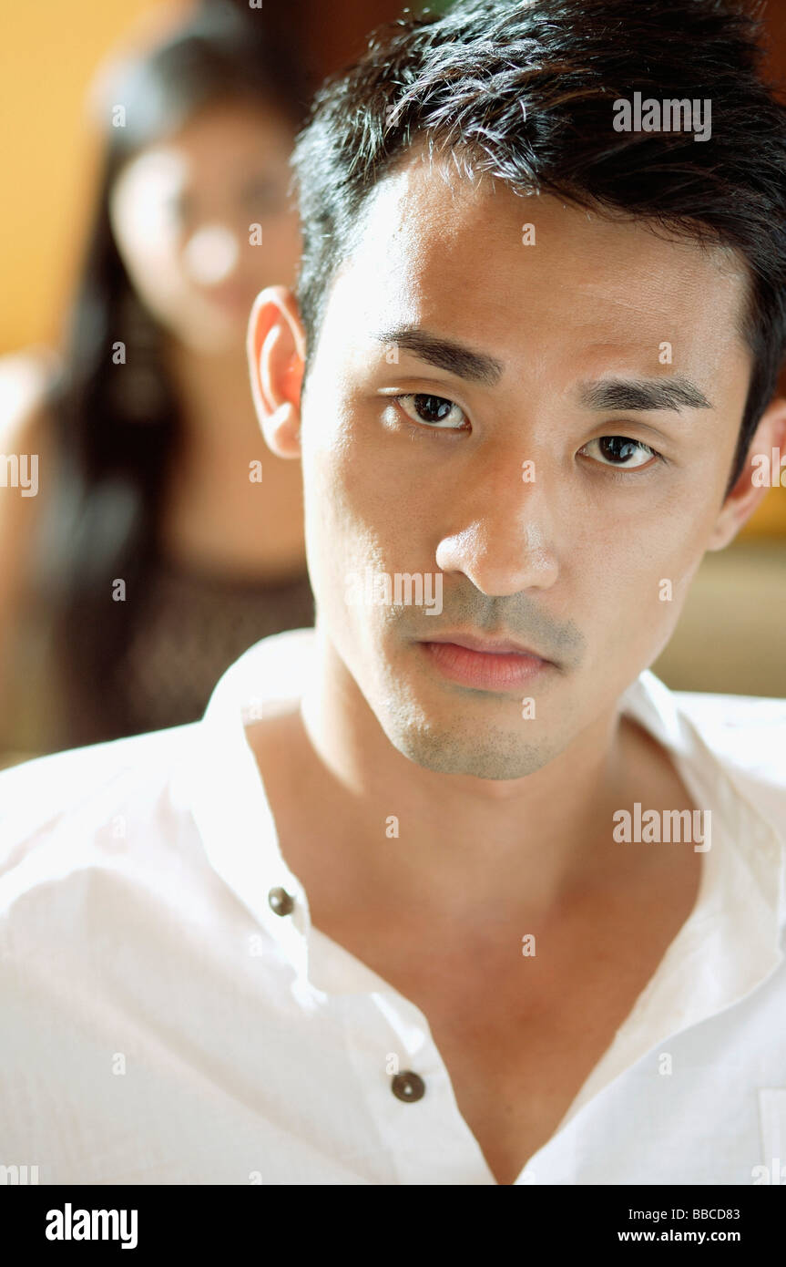 Man looking at camera Stock Photo - Alamy