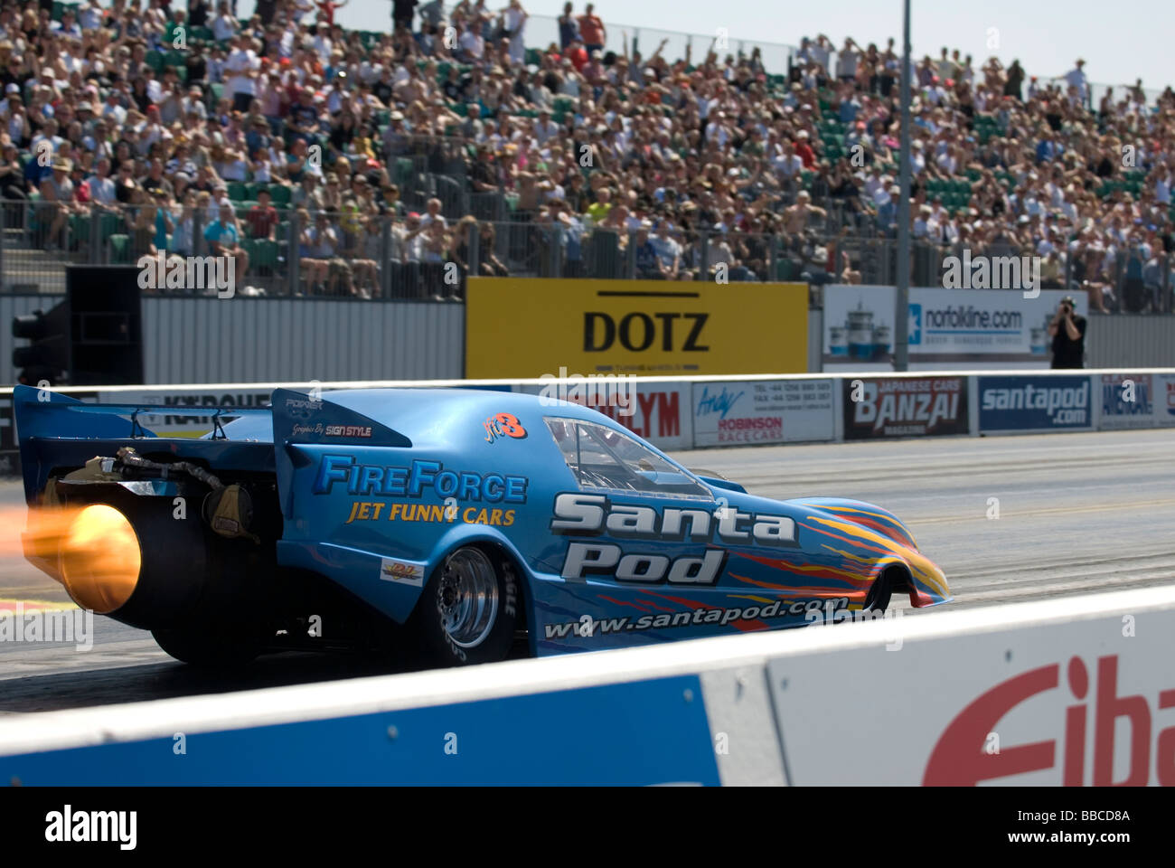 Martin Hill in Fireforce 3 Jet Funny car at The Main Event, FIA ...