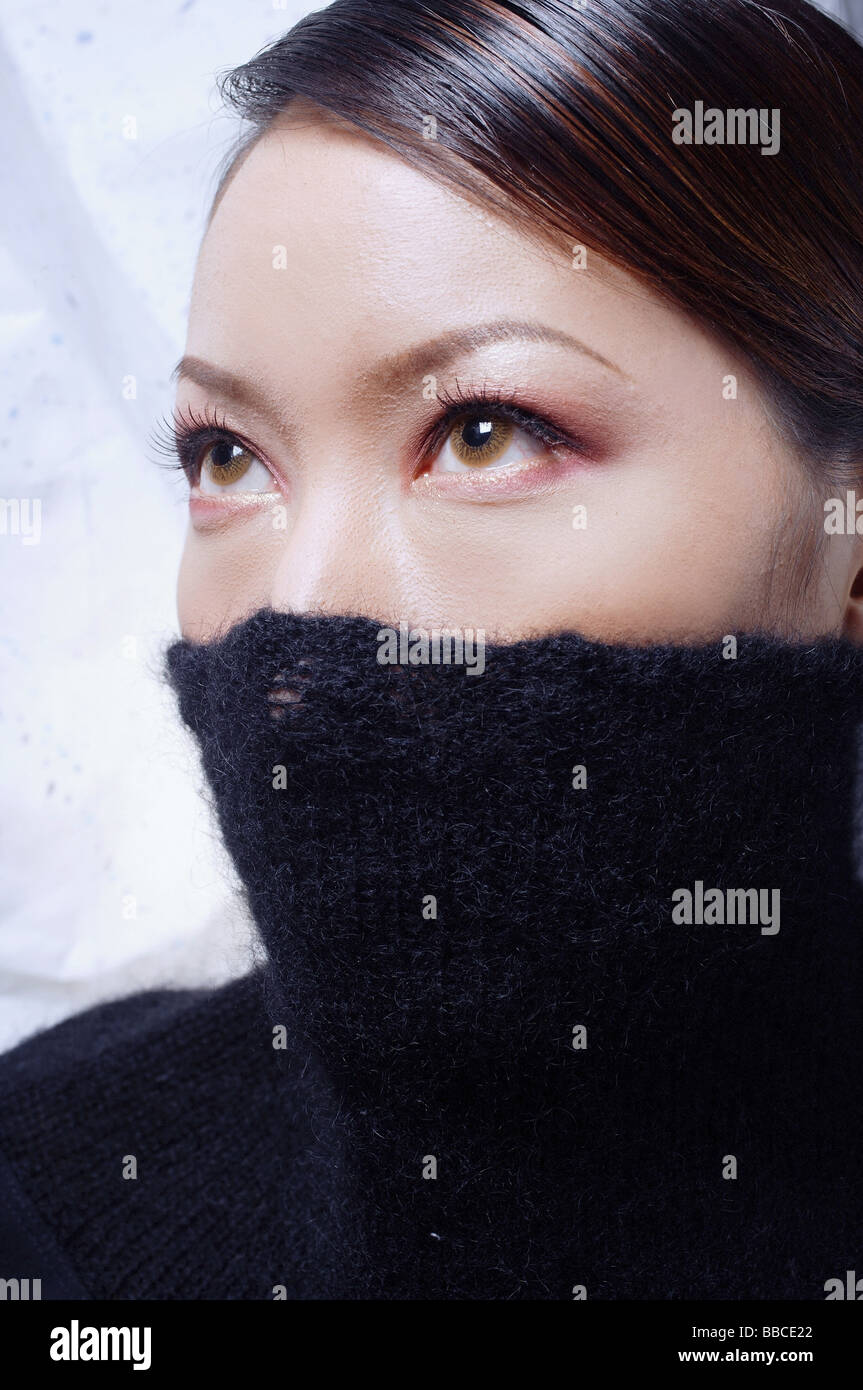 Turtleneck pulled over head hi-res stock photography and images - Alamy