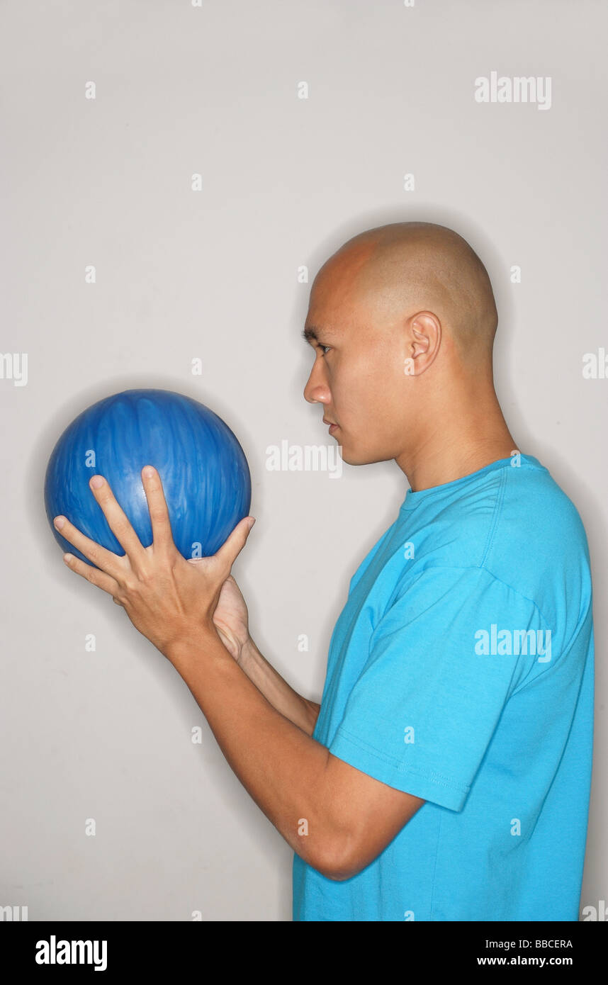 Side profile man half shaved hi-res stock photography and images - Alamy
