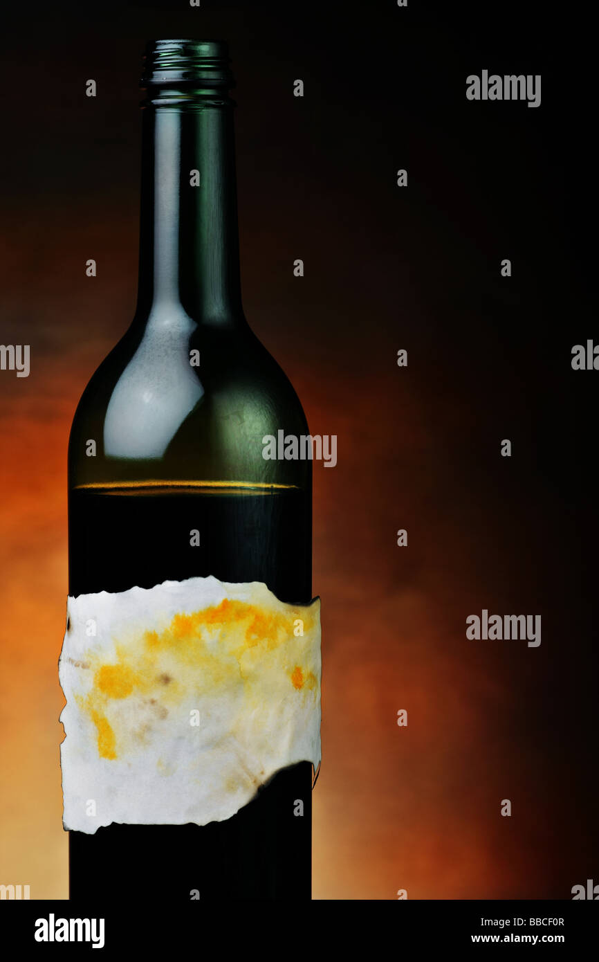 Bottle old empty label hi-res stock photography and images - Alamy