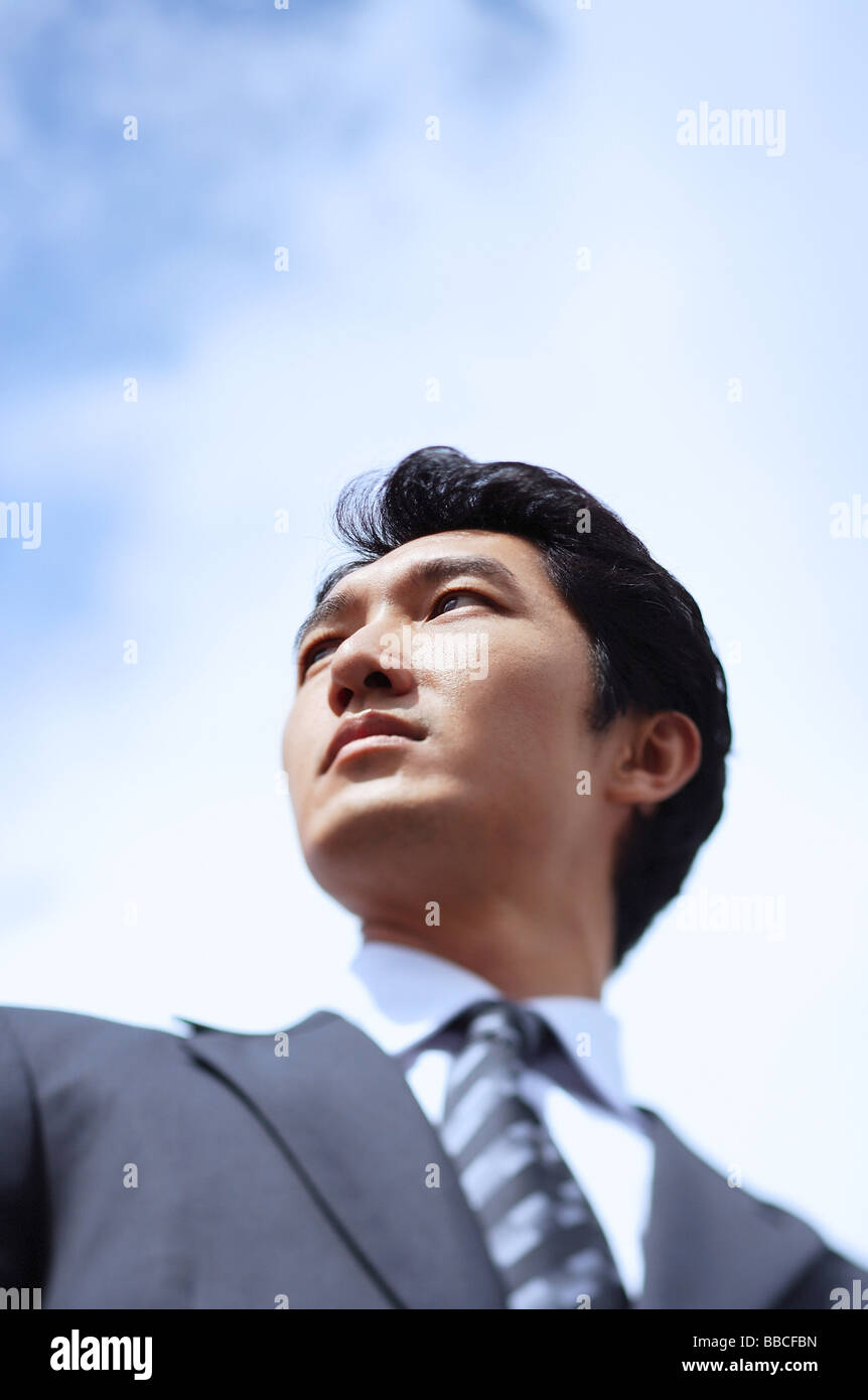 Man head low angle hi-res stock photography and images - Alamy