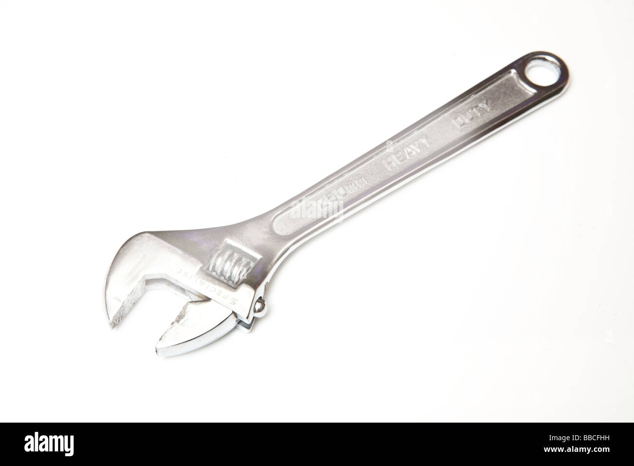 adjustable spanner isolated on a white studio background Stock Photo ...