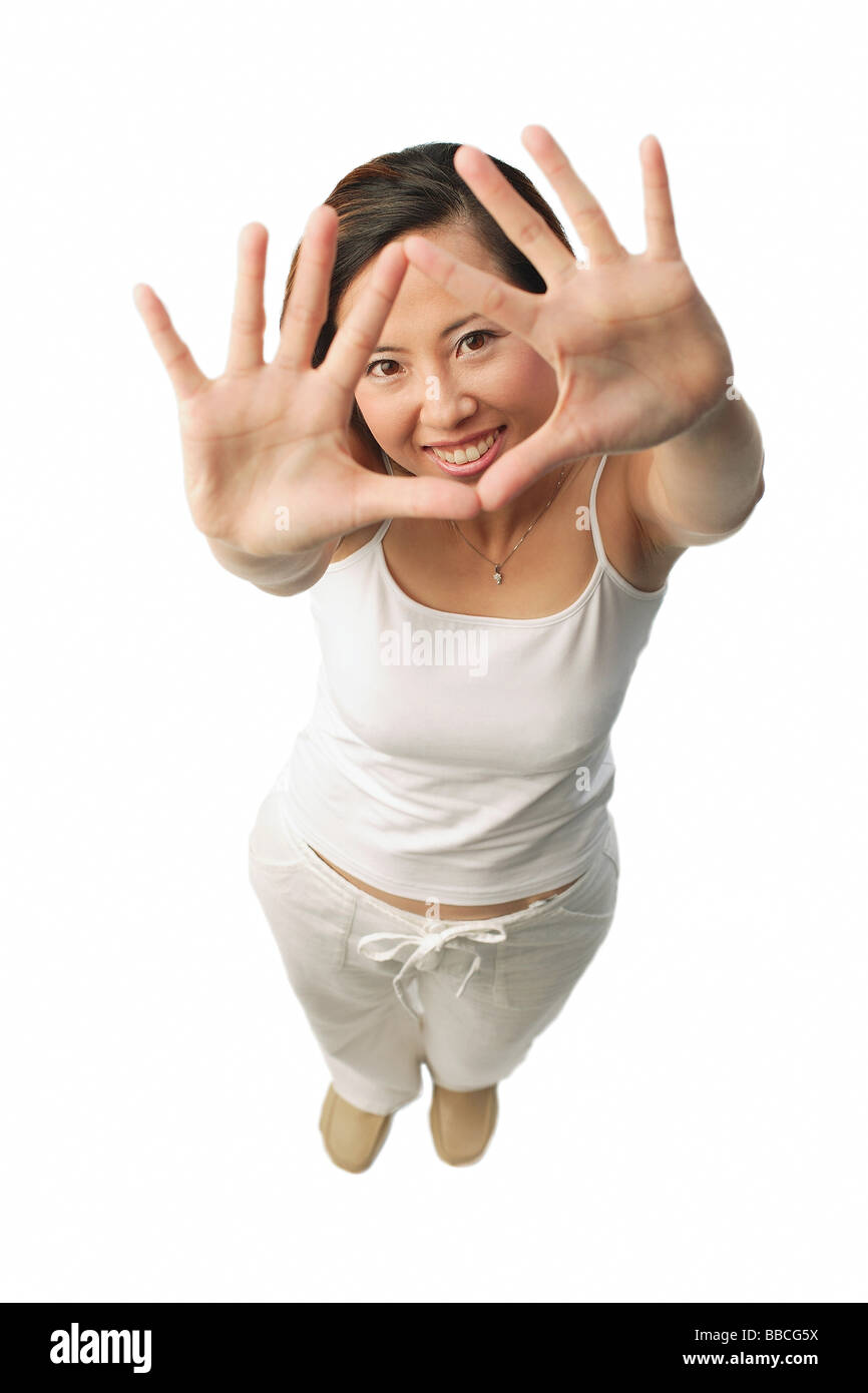 See through white tank top Cut Out Stock Images & Pictures - Alamy
