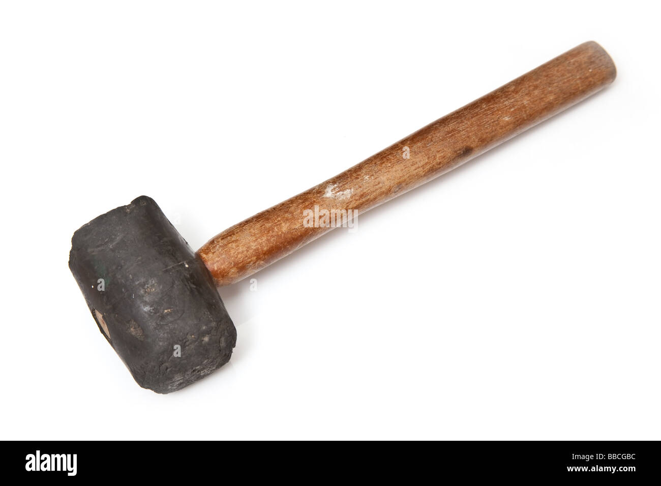Rubber mallet isolated on a white studio background Stock Photo - Alamy