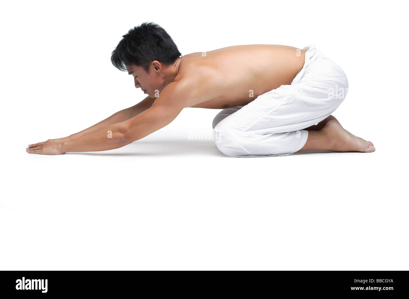 Man in kneeling position hi-res stock photography and images - Alamy