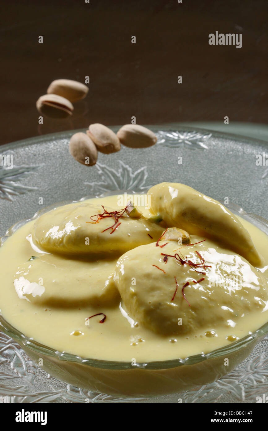 Indian ras malai hi-res stock photography and images - Alamy