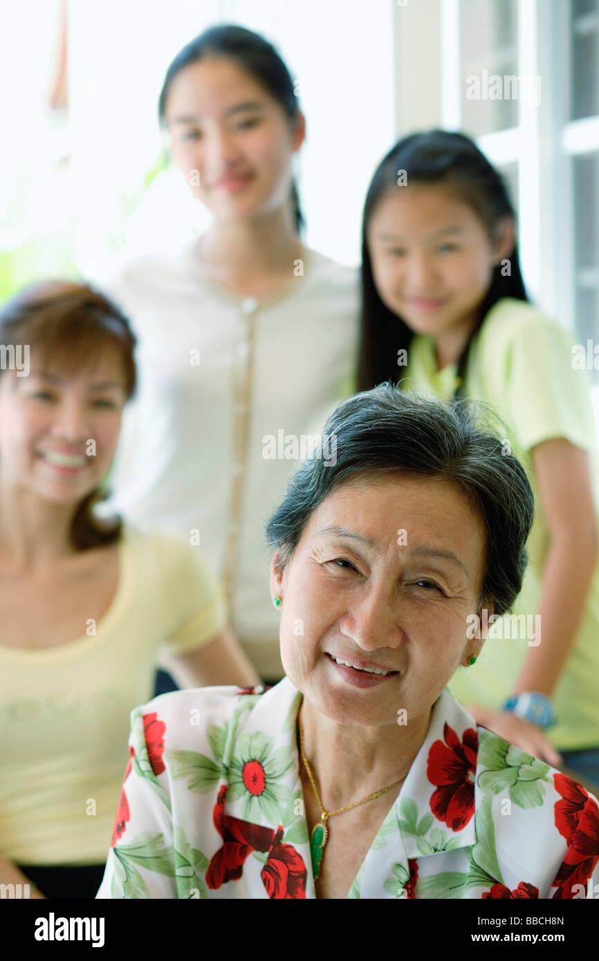 Three generation family of females, selective focus Stock Photo - Alamy
