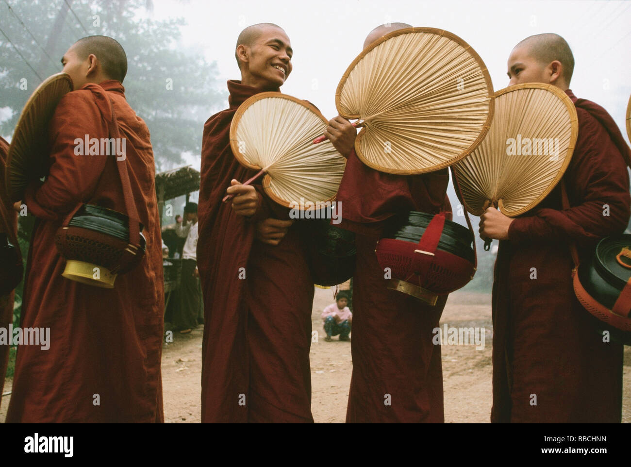 Buddhist fans hi-res stock photography and images - Alamy