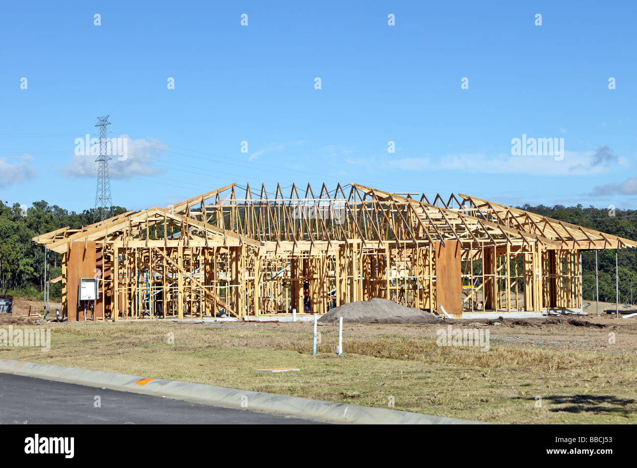 Residential housing under construction on new estate Stock Photo - Alamy