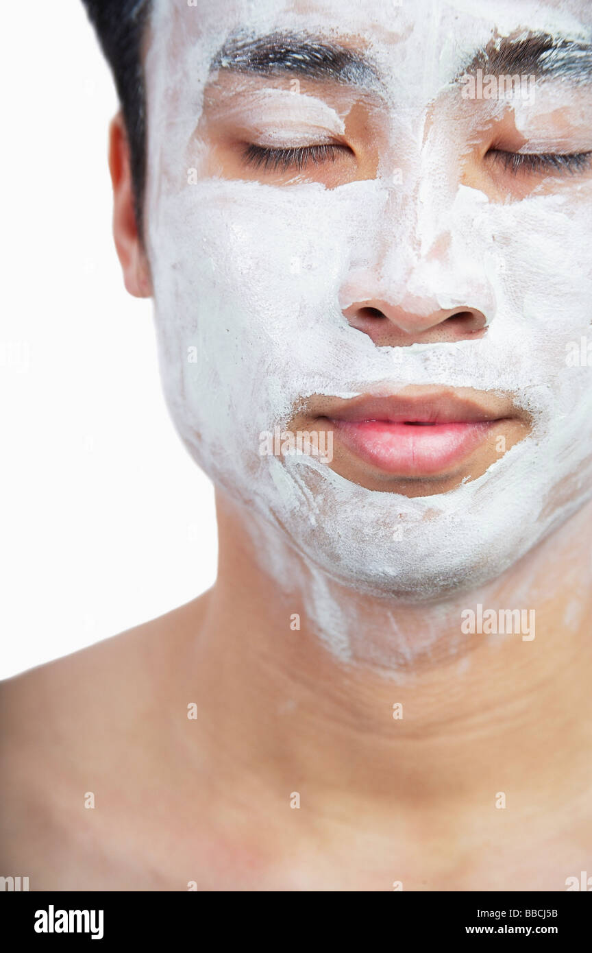 Man with face mask on Stock Photo - Alamy