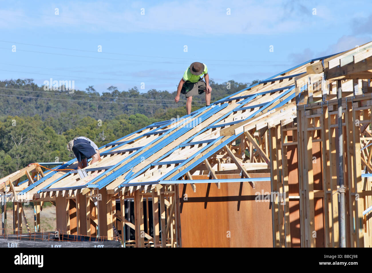 Residential housing under construction on new estate Stock Photo - Alamy