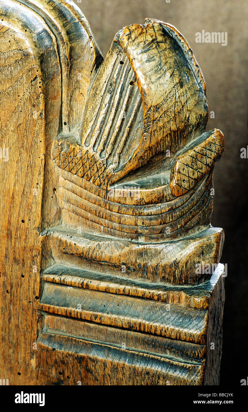 Medieval wooden carving hi-res stock photography and images - Alamy