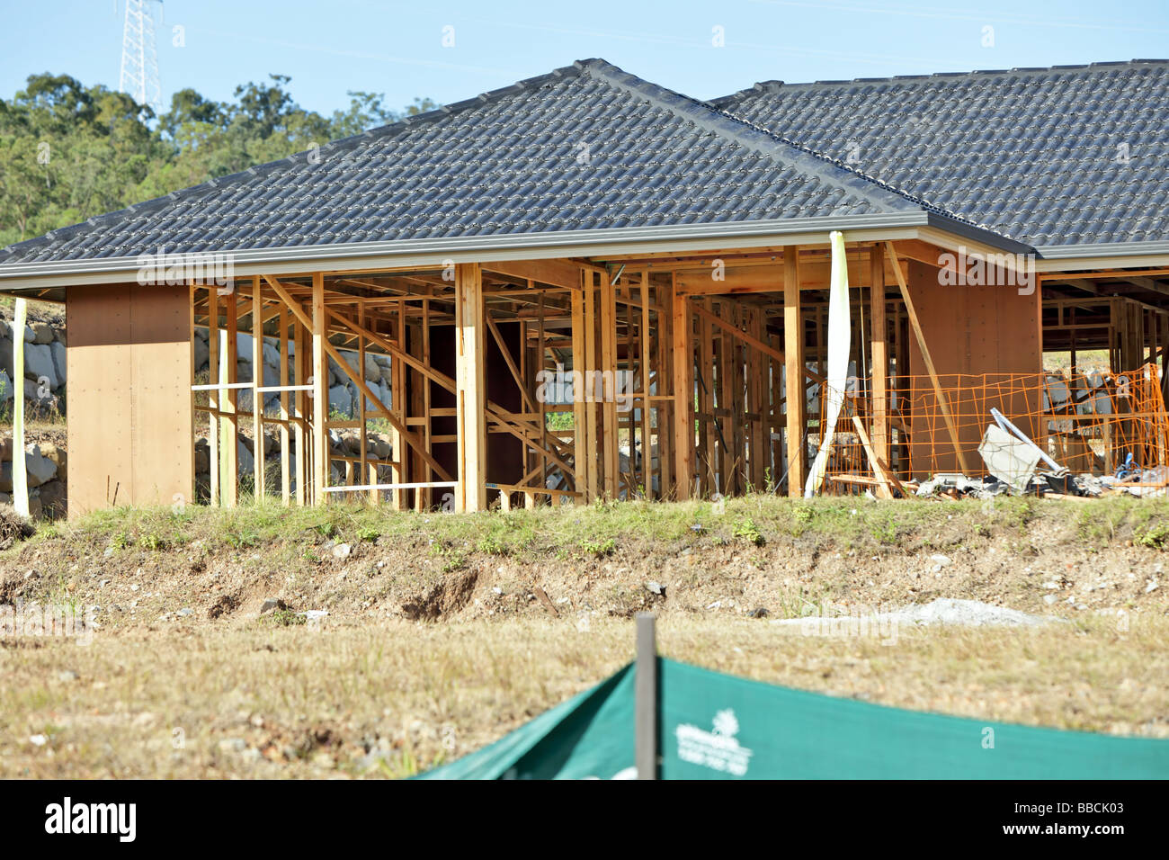 Residential housing under construction on new estate Stock Photo - Alamy